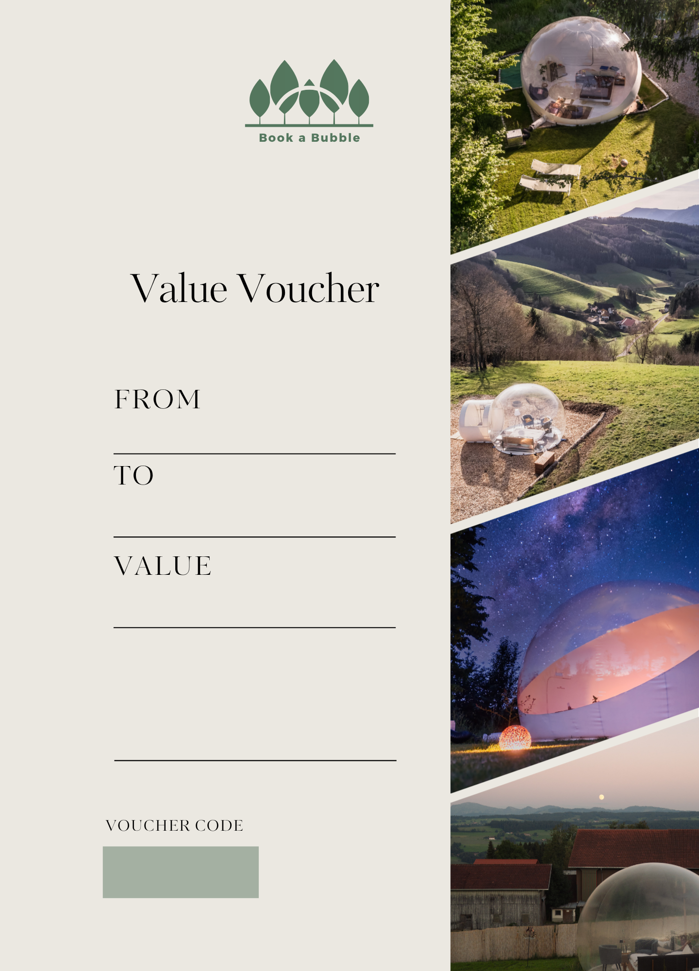 Value voucher - flexible gift giving